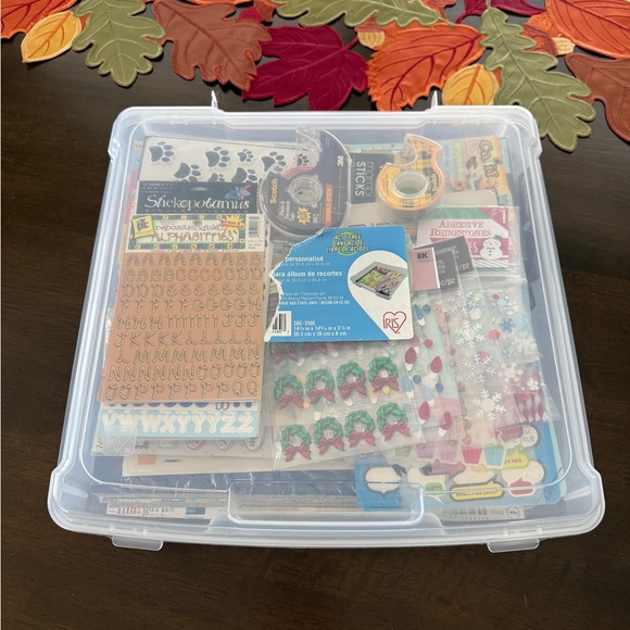 Storage & Organization | Scrapbooking Craft Storage Box With Assorted ...